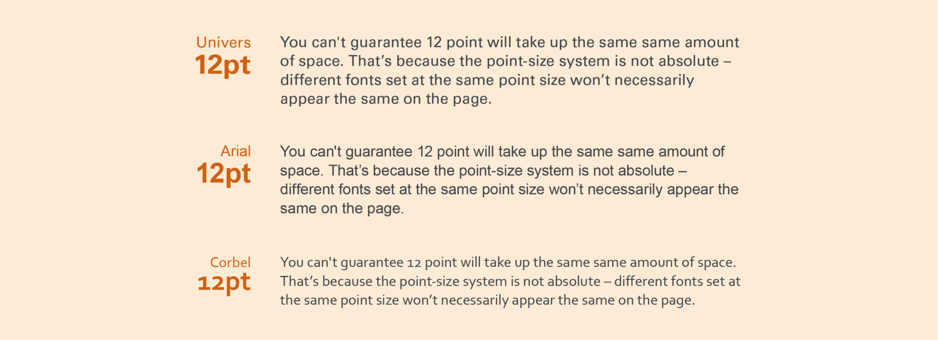 Don’t just rely on point size, use your eyes. - TDL-Creative