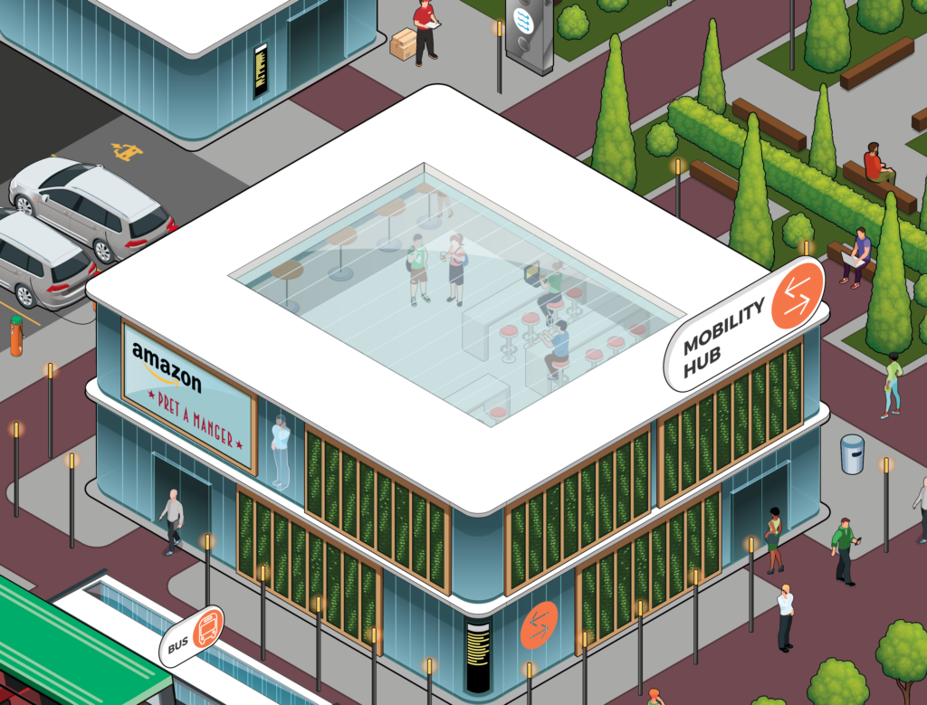 Mobility Hub Isometric Drawings - TDL-Creative